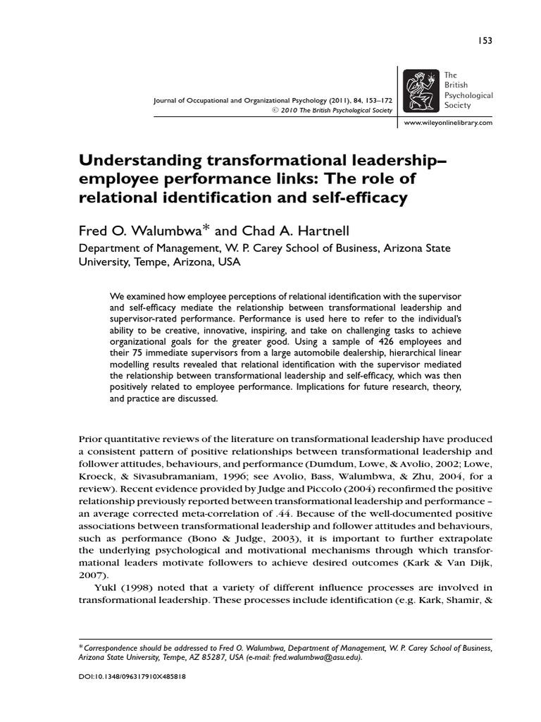 Understanding Transformational Leadership | PDF | Survey Methodology ...