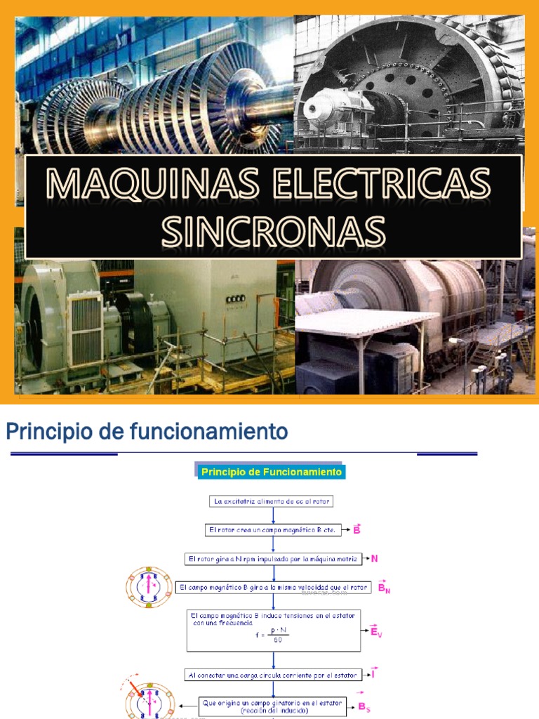 Maquinas Electricas Sincronas | Descargar gratis PDF | Generador eléctrico | Inductor