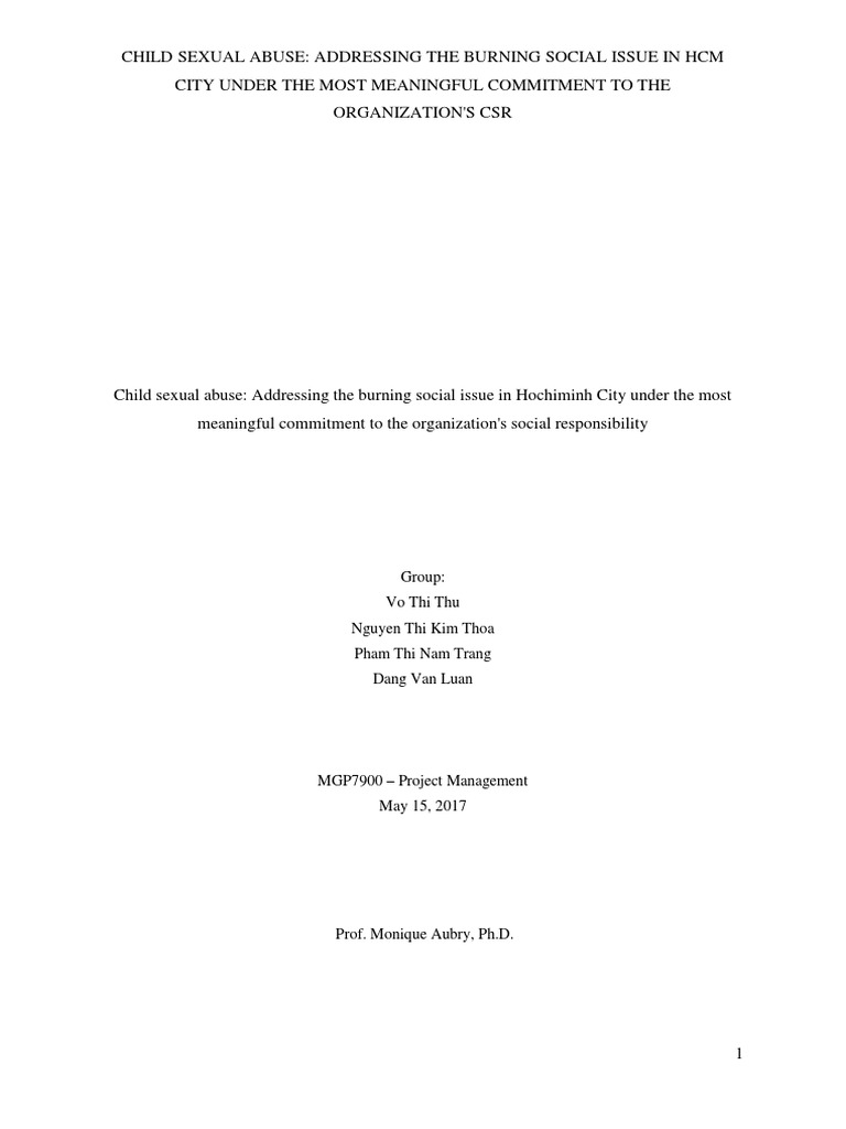 (EMBA 5.1) Project Management - Report Paper - Group 6 - V13 | PDF ...