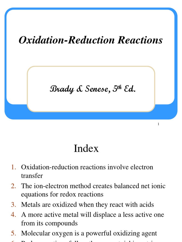 Understanding Oxidation-Reduction Reactions | PDF | Redox | Ion