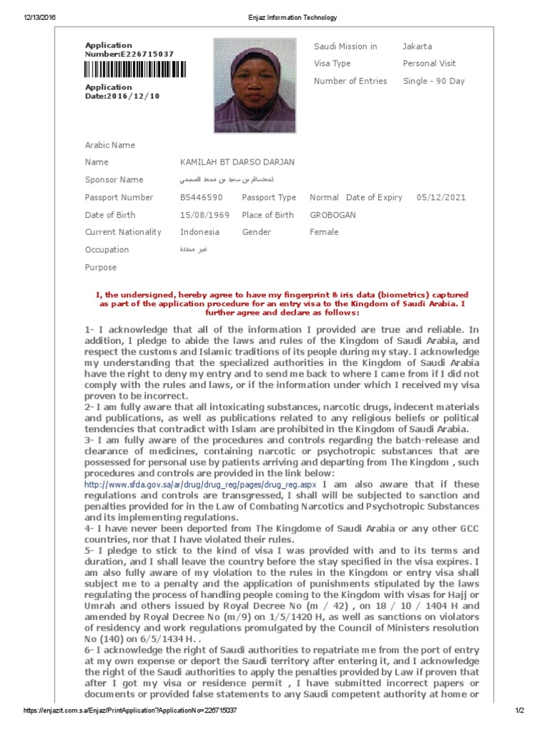 Enjaz Information Technology 1 | PDF | Travel Visa | Saudi Arabia