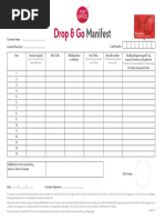 Drop and Go Manifest PDF | PDF | Mail | Public Services