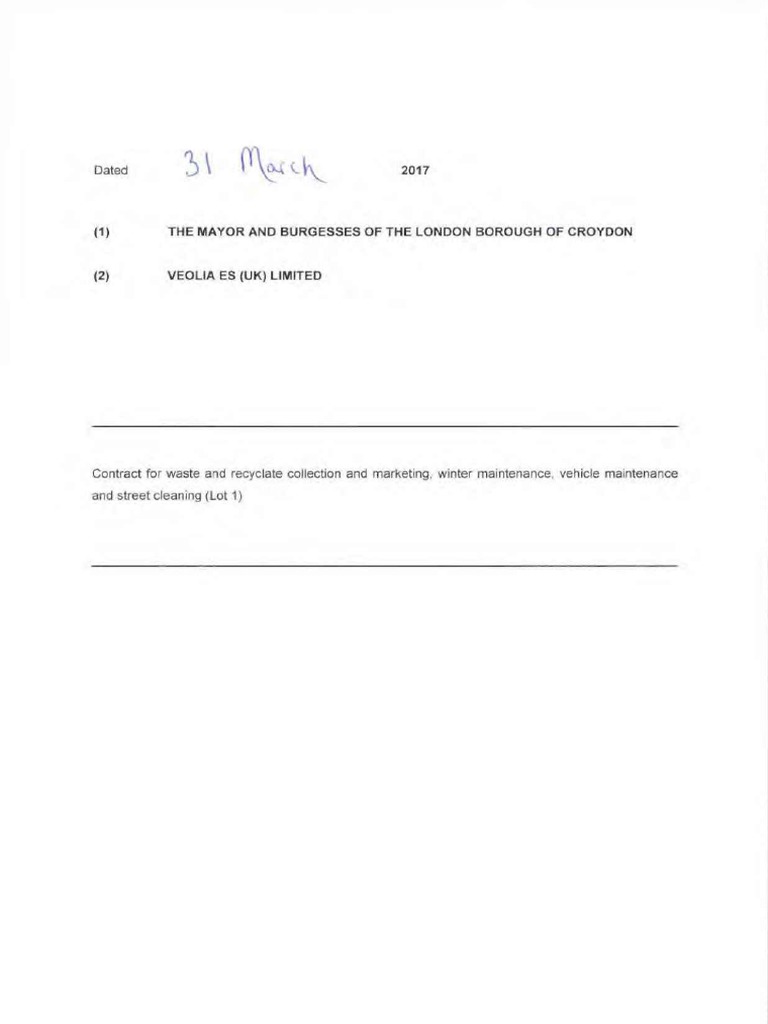 Veolia Contract Complete (Redacted) | PDF | Breach Of Contract ...