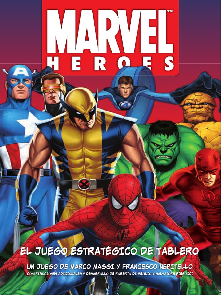 Marvel Heroes Reglas PDF | PDF | Personajes de ciencia ficción | Cómics