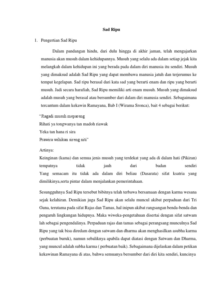 Sad Ripu | PDF