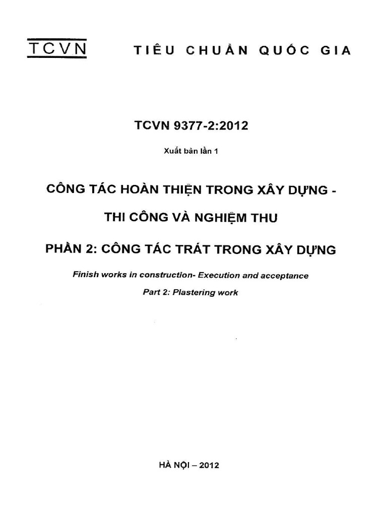 TCVN 9377 2012 PDF | PDF
