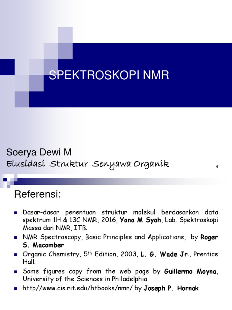 Spektroskopi H-NMR | PDF