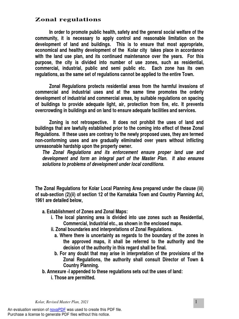 Zonal Regulations 0 | PDF | Zoning | Building