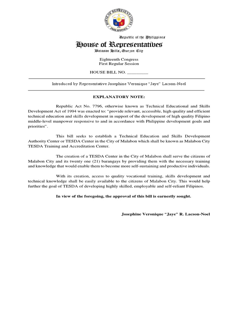 Creation Tesda Center | PDF | Vocational Education | Business