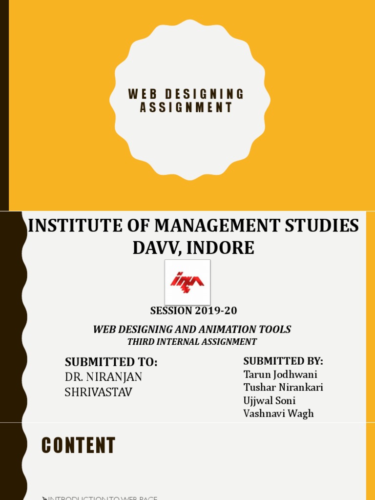 Web Designing Assignment | PDF | Websites | Html
