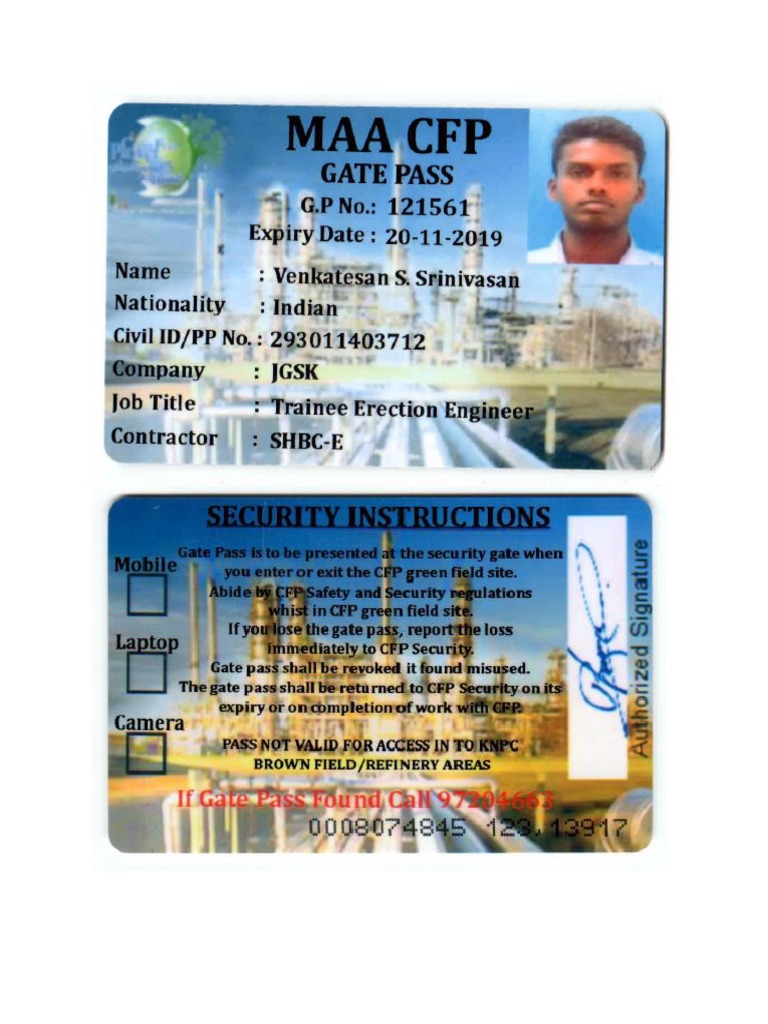 5694 - GF Gate Pass | PDF