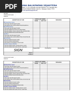 Checklist Tugas Office Boy Harian | PDF