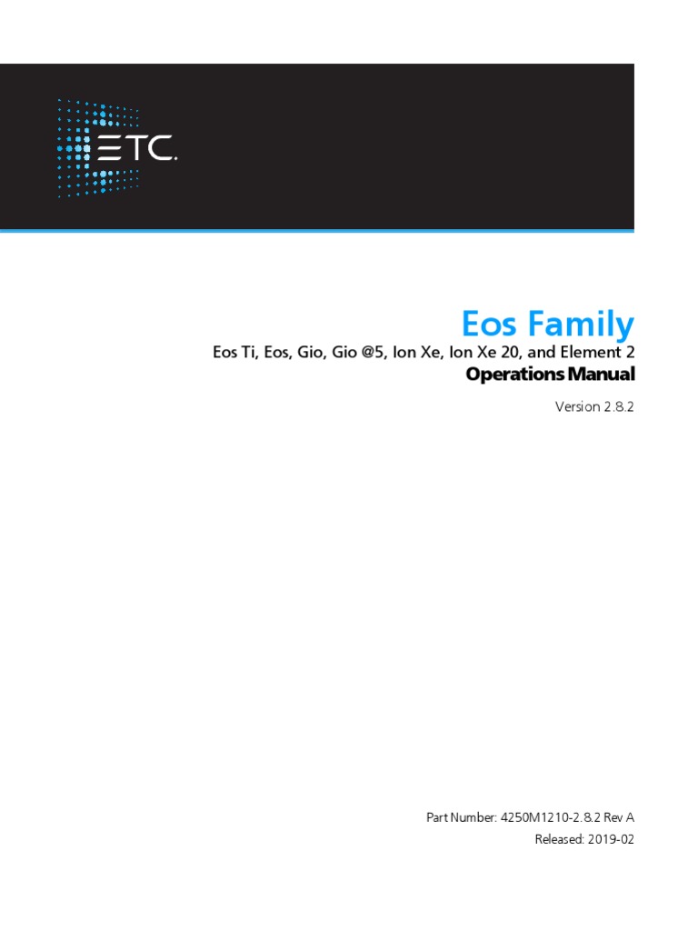 Eos Family Manual PDF | PDF | Command Line Interface | Internet Forum