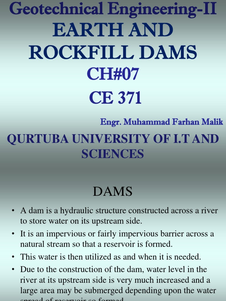 Understanding Earth and Rockfill Dams: A Comprehensive Look at Types ...