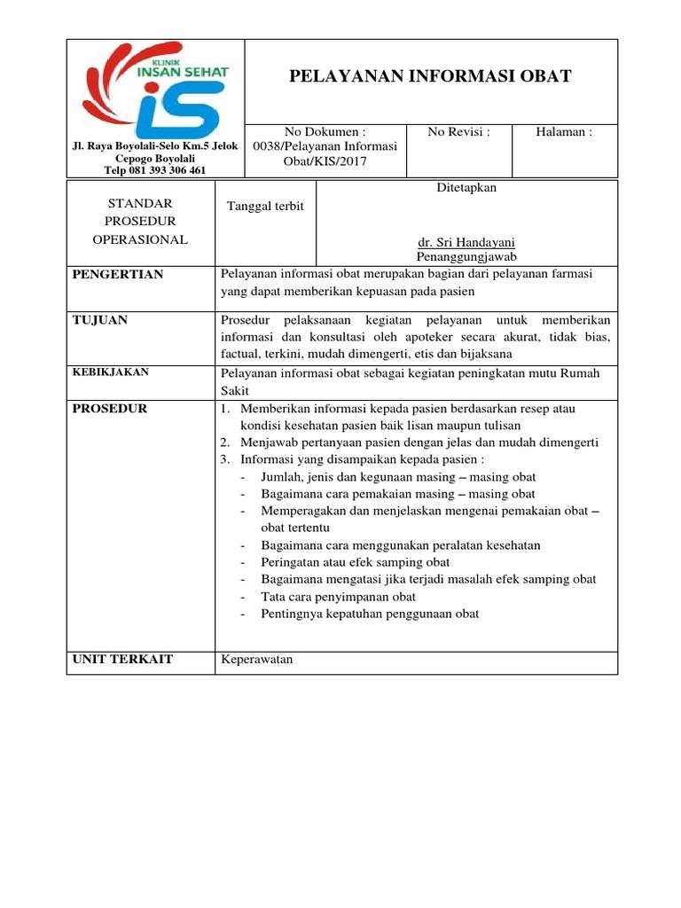 Pelayanan Informasi Obat | PDF