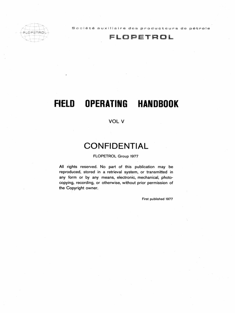 FLOPETROL WL Field Operating Handbook | PDF