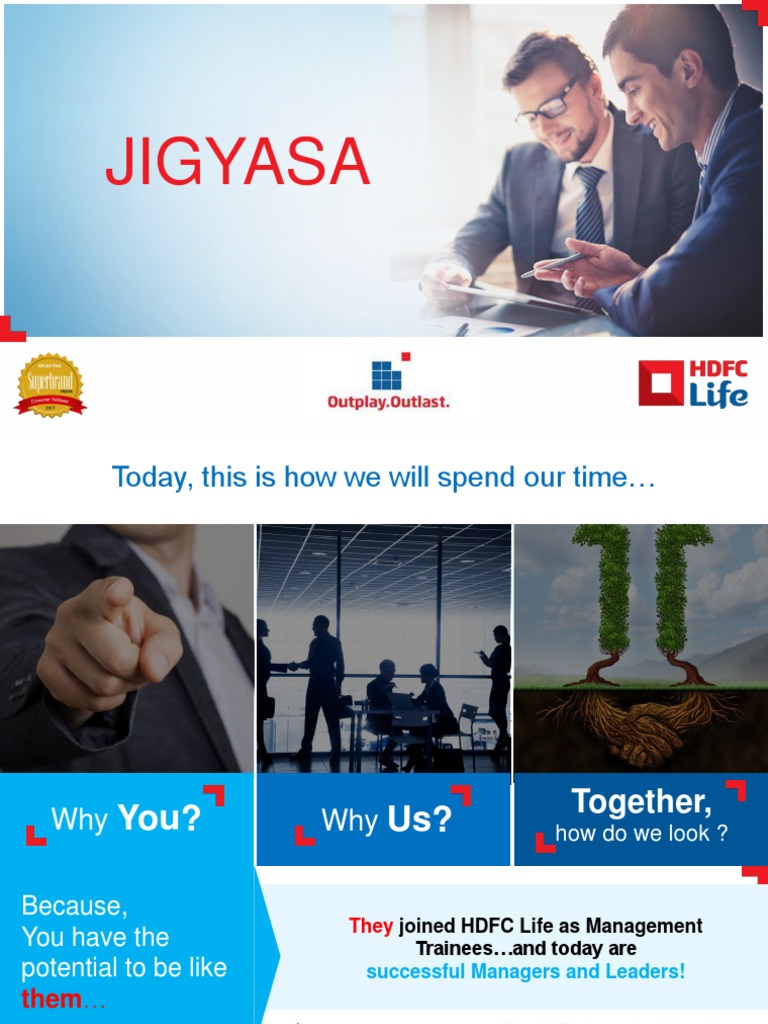 The Potential is in You: An Invitation to Join HDFC Life's Management ...