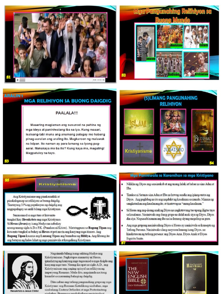 PPprintout Mga Pangunahing Relihiyon Sa Buong Mundo | PDF