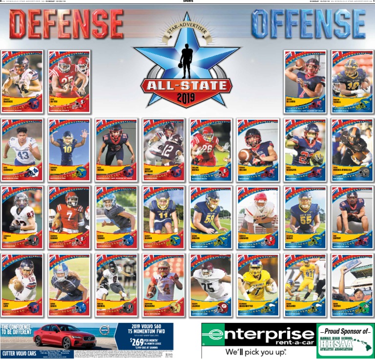Honolulu Star-Advertiser's 2019 All-State Football Team | PDF ...