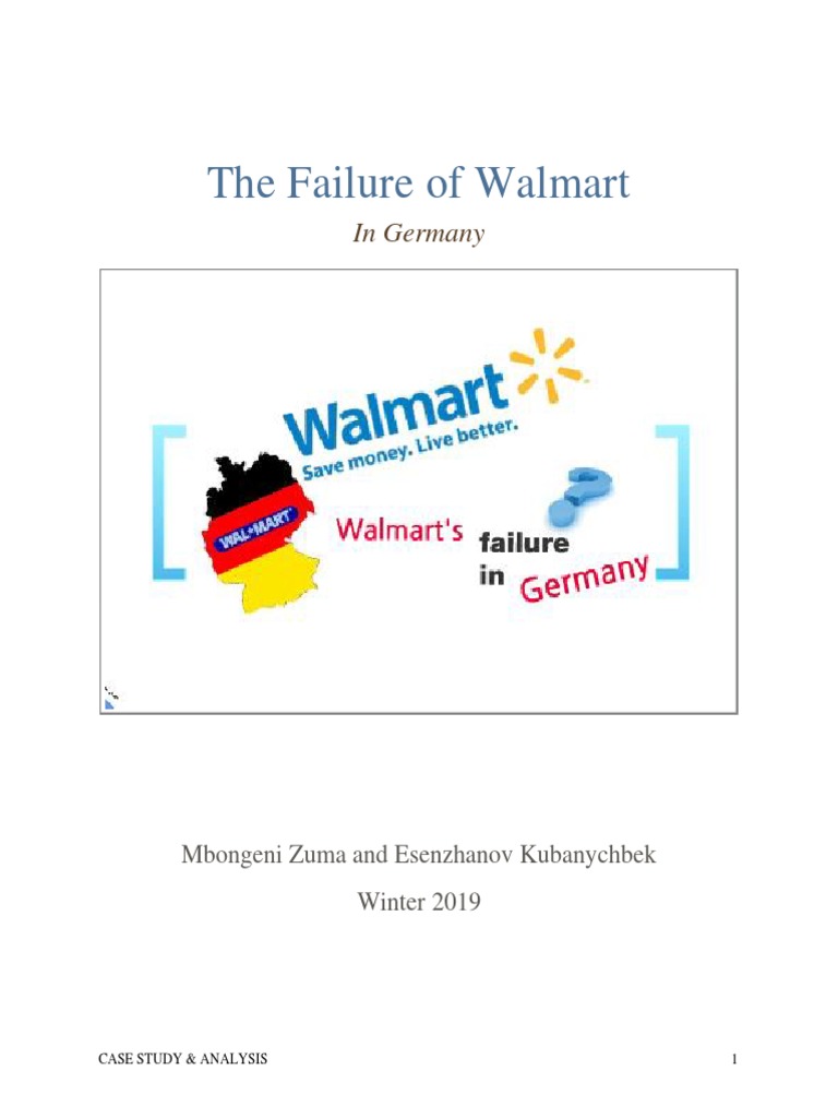 The Failure of Walmart in Germany | PDF | Walmart | Competition