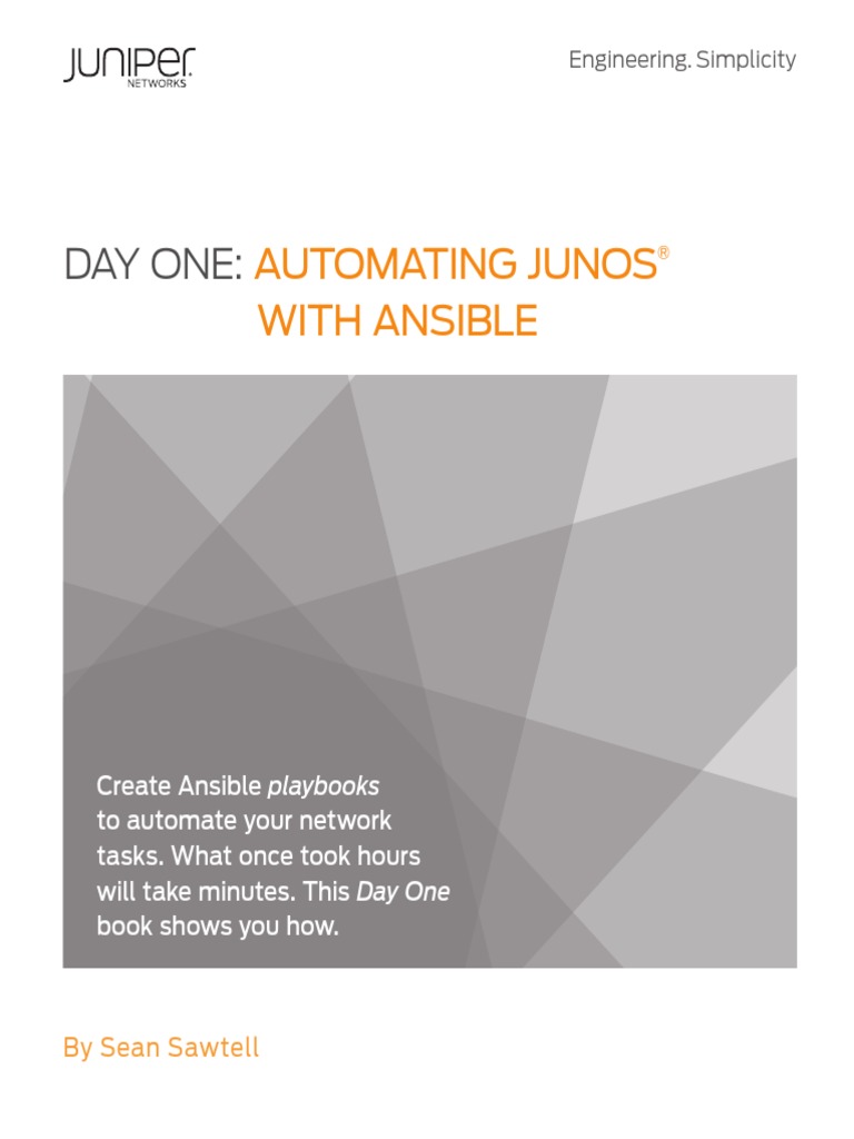 DayOne AutomatingJunos Ansible PDF | PDF | Areas Of Computer Science | System Software