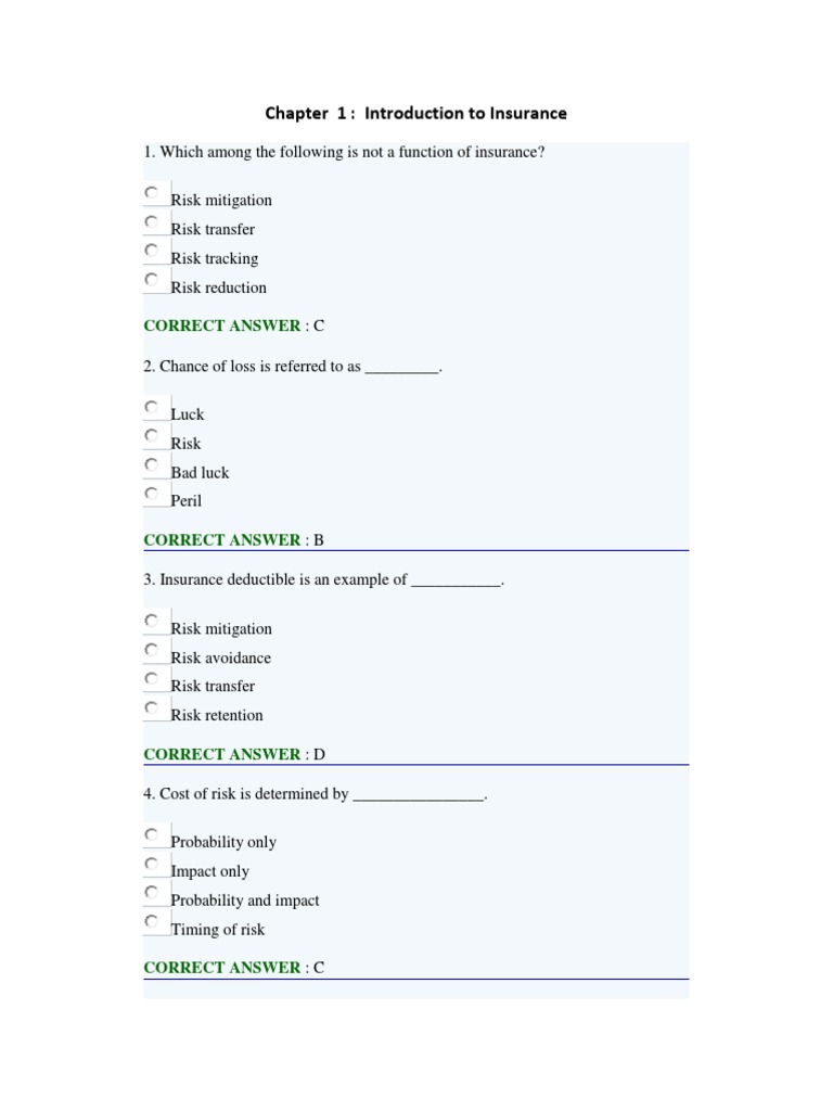 General Insurance Question Bank-1 | PDF | Insurance Broker | Insurance