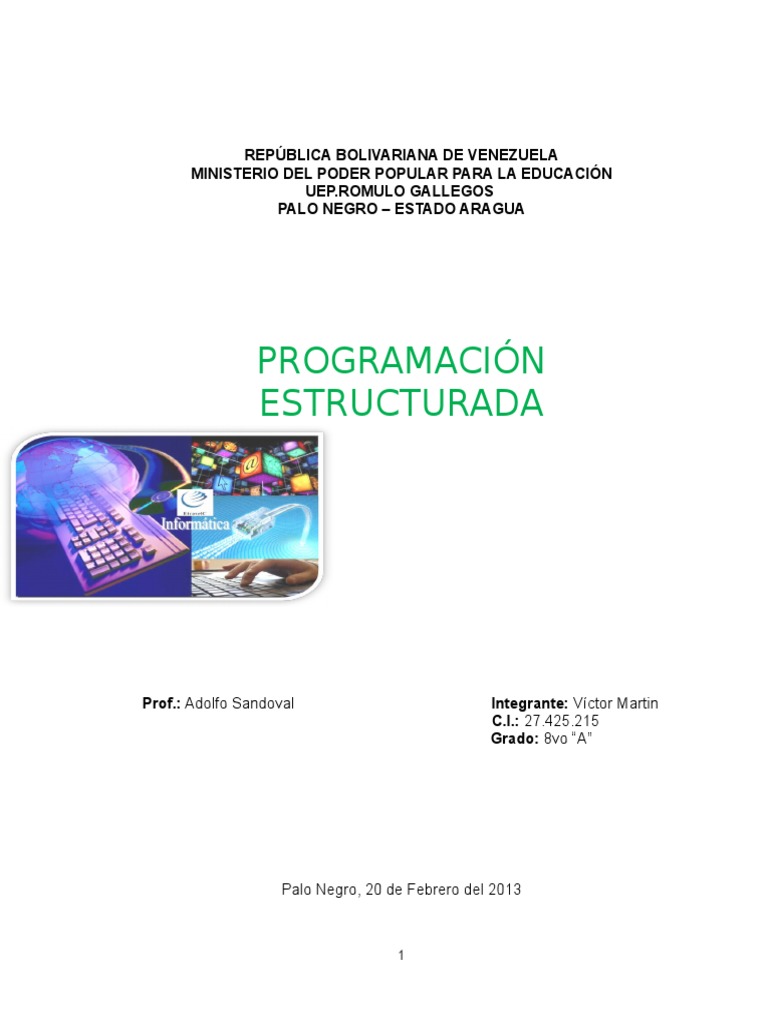 Programacion Estructurada | PDF | Lenguaje de programación | Programación de computadoras