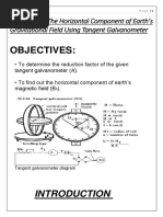 Physics Investigatory Project (XII) Tangent Galvanometer | PDF | Earth ...