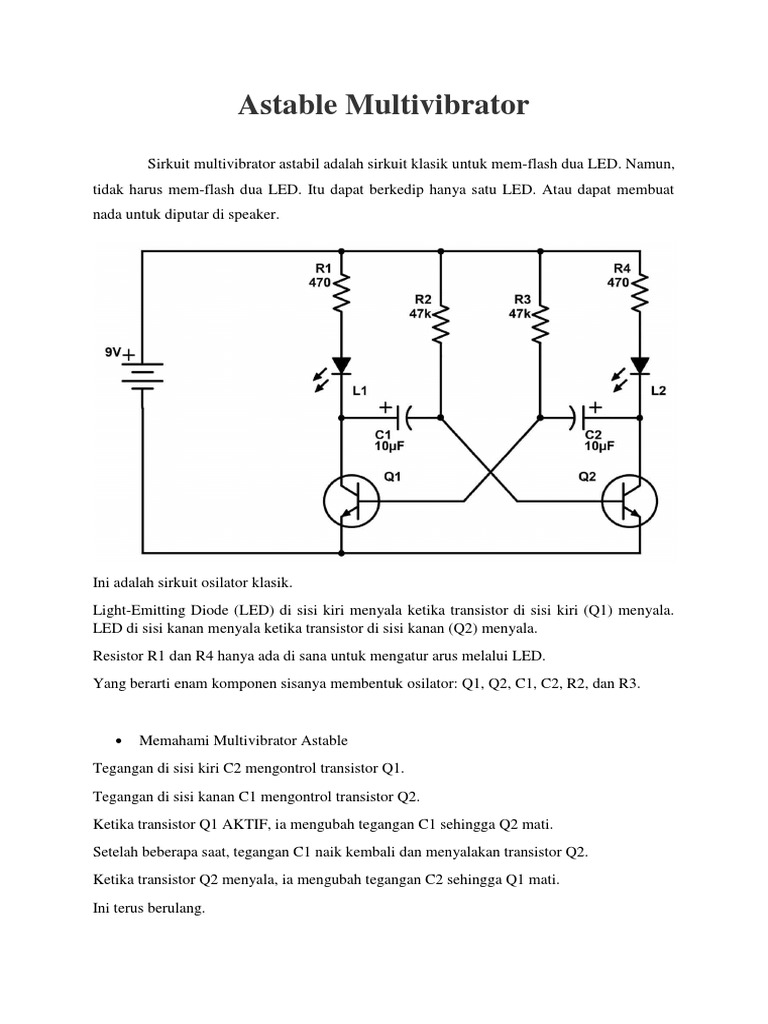 Astable Multivibrator | PDF