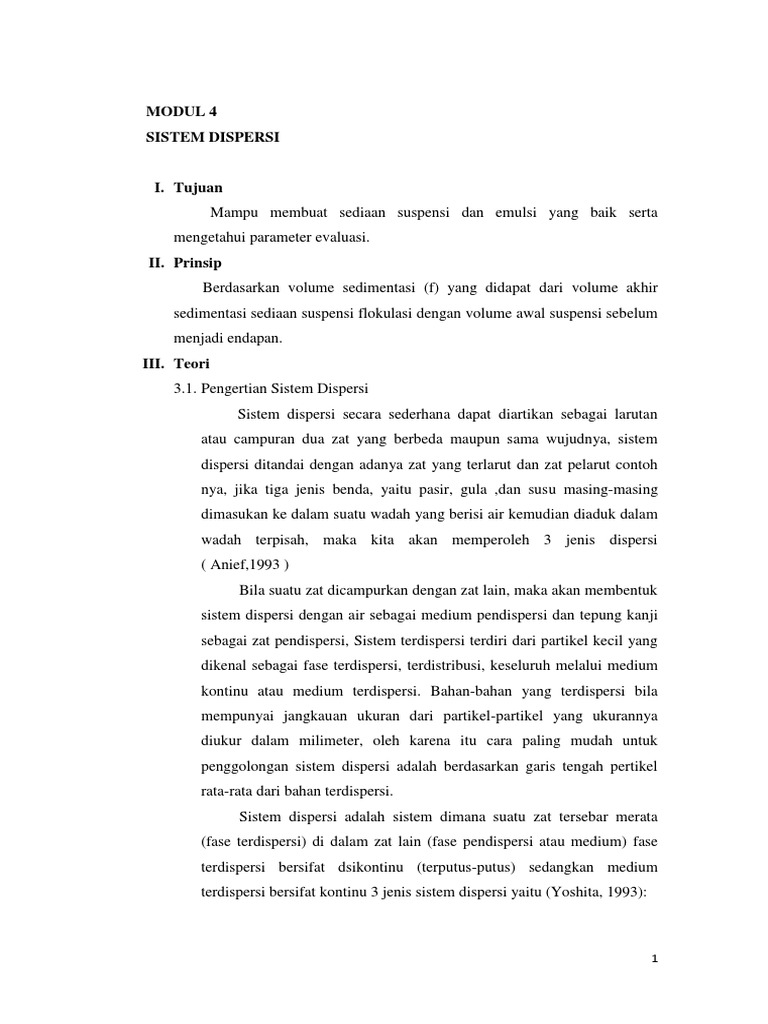 Laporan Sistem Dispersi | PDF