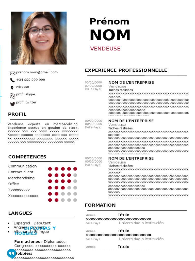 95 Exemple CV Vendeur | PDF