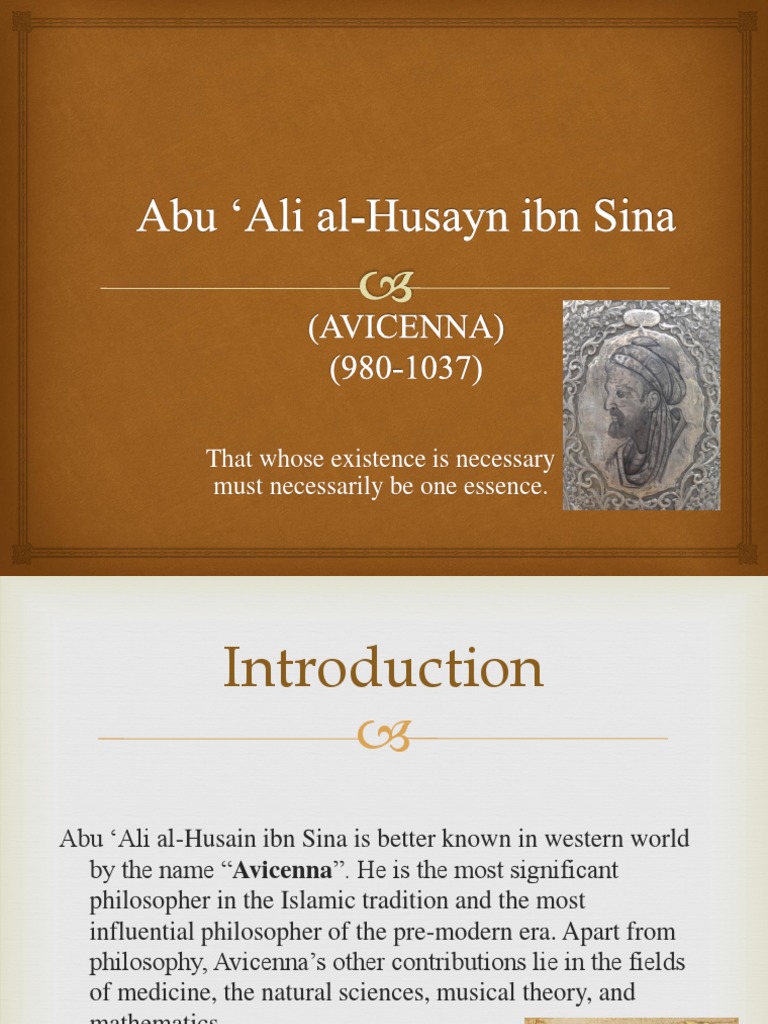 Avicenna | PDF | Metaphysics | Philosophical Theories