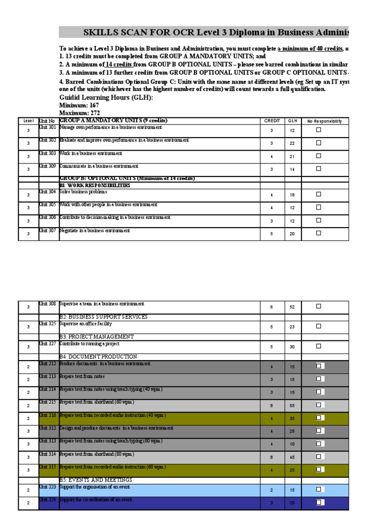 Skills Scan Level3 | Information Technology | Computing