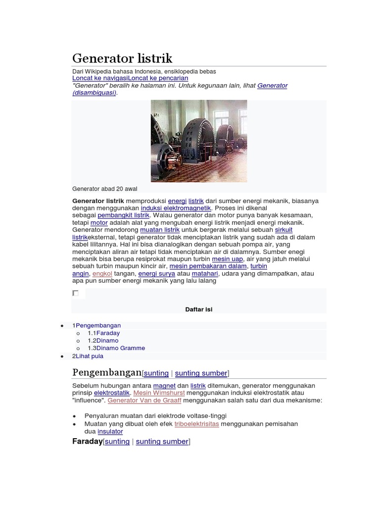 Generator Listrik | PDF