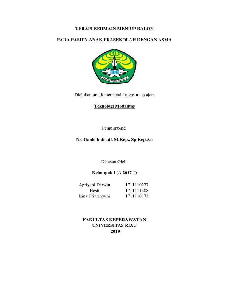 Terapi Bermain Tiup Balon | PDF | Pengembangan Diri