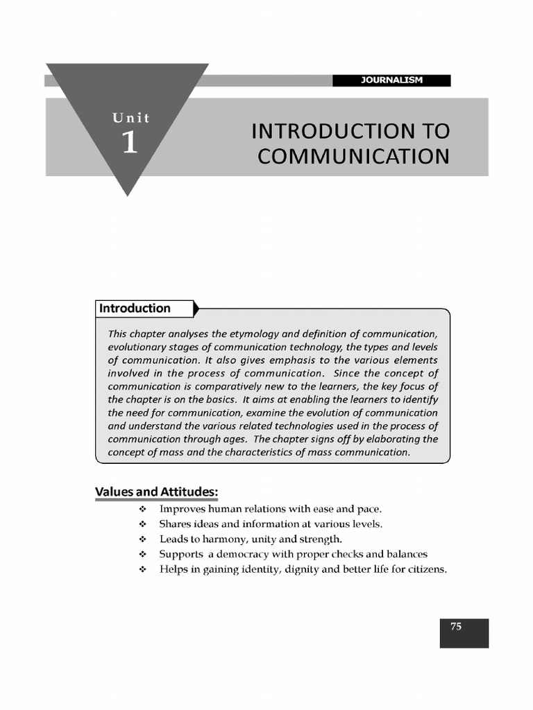 Journalism Unit 01 Kerela | PDF