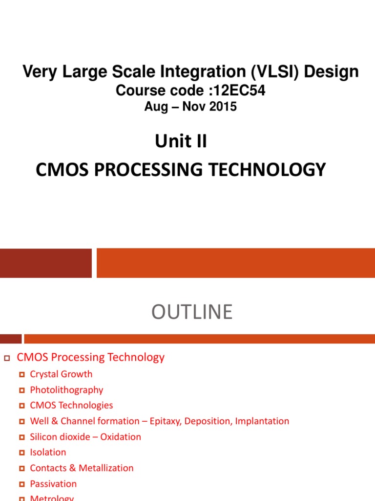 CMOS Processing Technology | PDF | Photolithography | Microscope