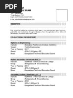 Bangladeshi CV Template | PDF | Bangladesh | Vocational Education