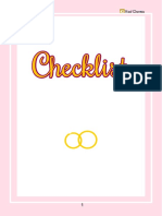 Checklist Persediaan Perkahwinan | PDF
