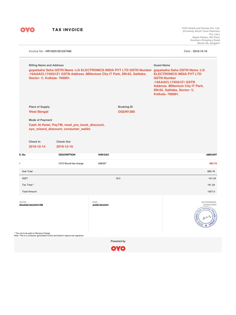 GST Bill | PDF | Invoice | Taxation