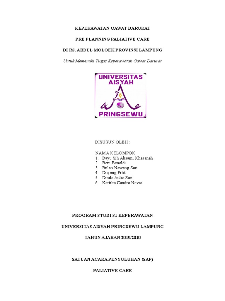 Sap Perawatn Paliatif Igd | PDF