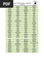 Liste de Participes Passés | PDF | Conjugaison | Typologie linguistique