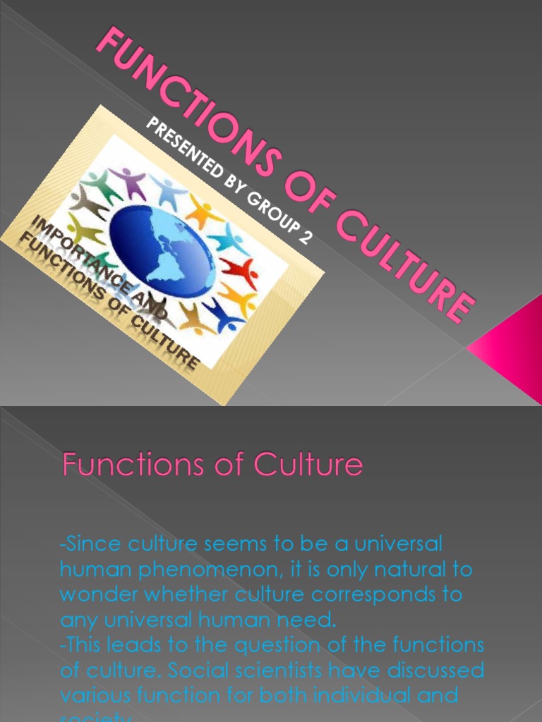Functions of Culture | PDF | Value (Ethics) | Good And Evil