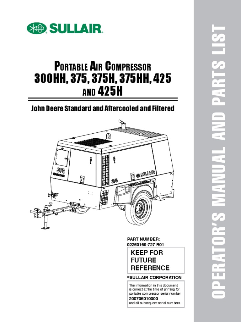 COMPRESOR SULLAIR 375, 375H, 425 DPQ 02250133-545.pdf | Valve ...