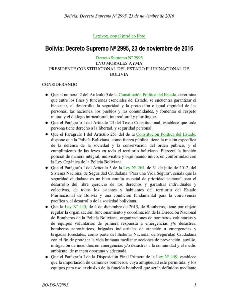 Bo DS N2995 PDF | PDF | Bombero | Policía