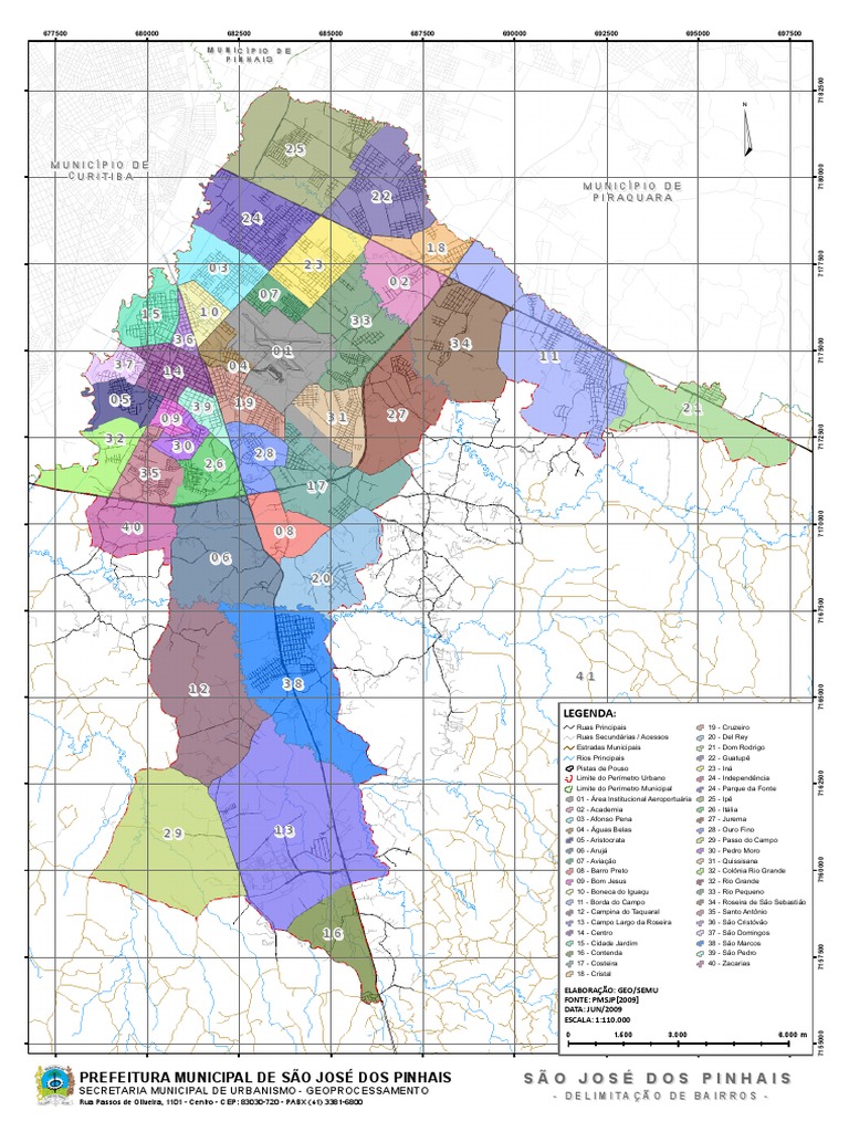 Mapa de Pinhais | PDF | Esportes