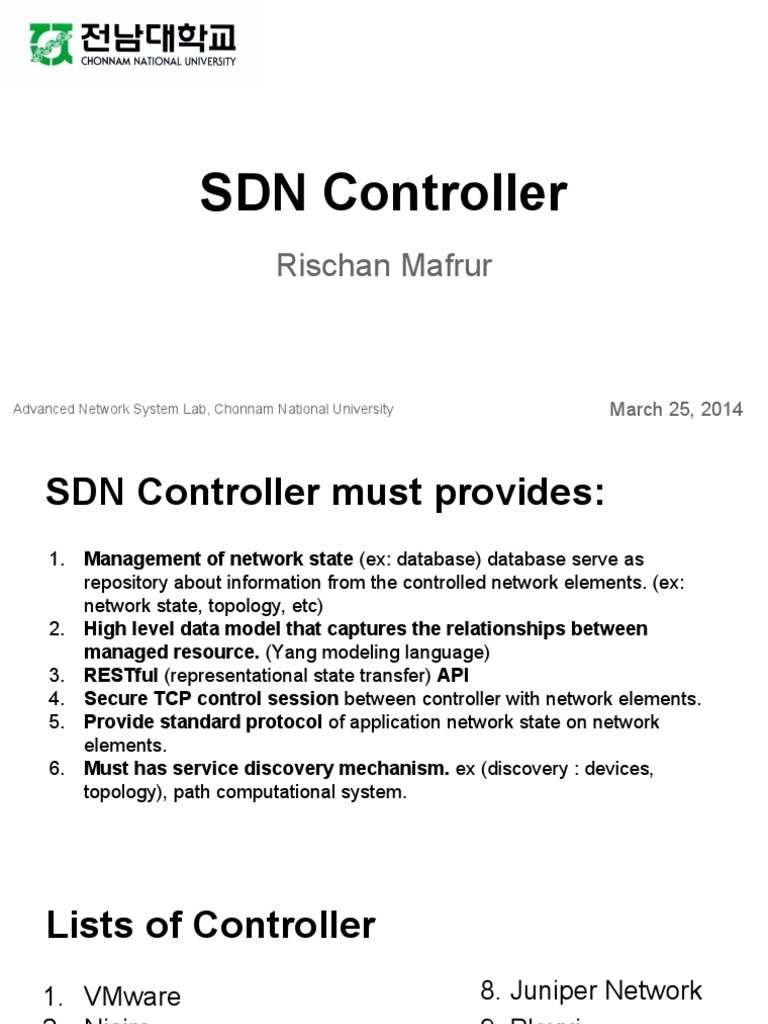 Overview of SDN Controllers | PDF | Open Stack | Virtualization