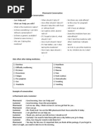 Pharmacist-Patient Dialogue Example | PDF | Pharmacy | Life Sciences