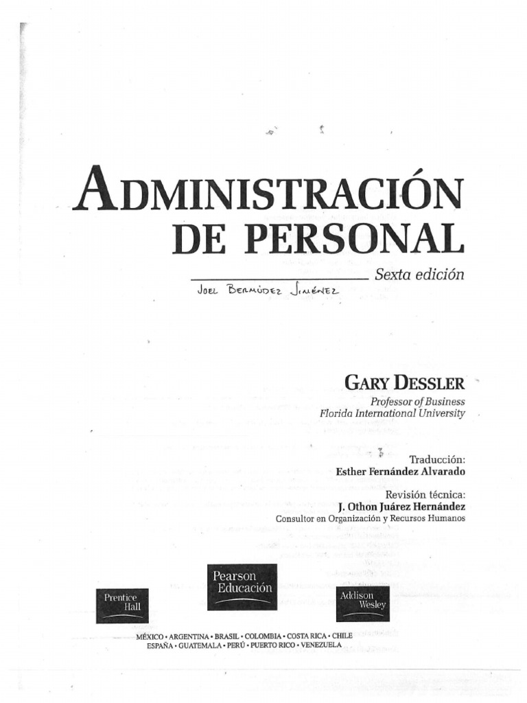 Administracion de Personal Gary Dessler | PDF