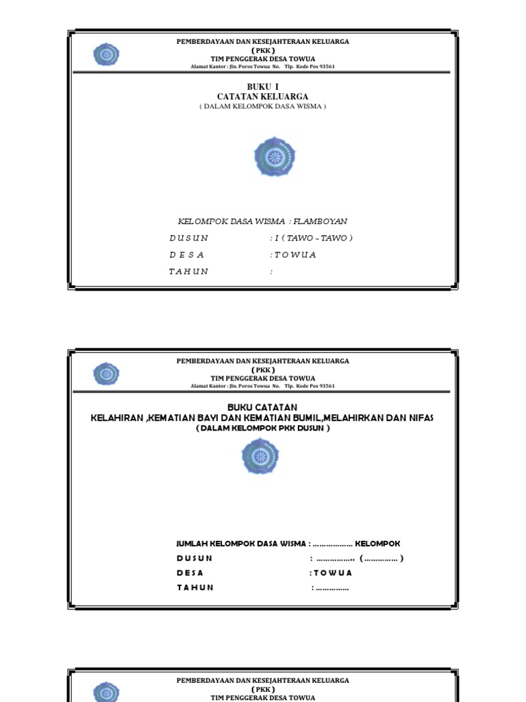 Cover Depan Dasawisma | PDF | Kajian Bahasa Asing | Agama & Spiritualitas